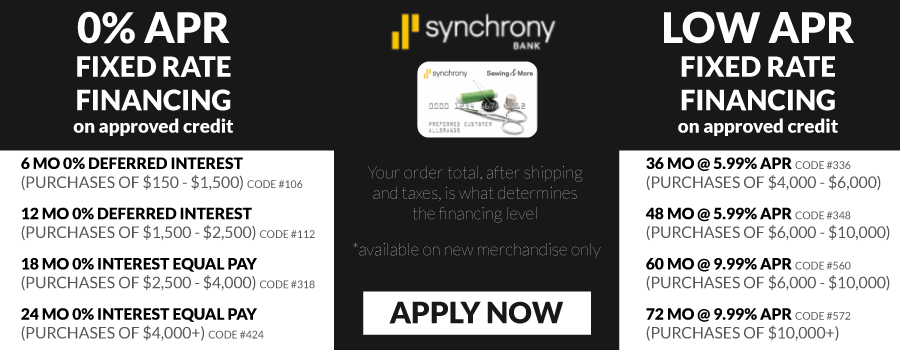 Sewing machines, embroidery machines, vacuum cleaners, small appliances ...