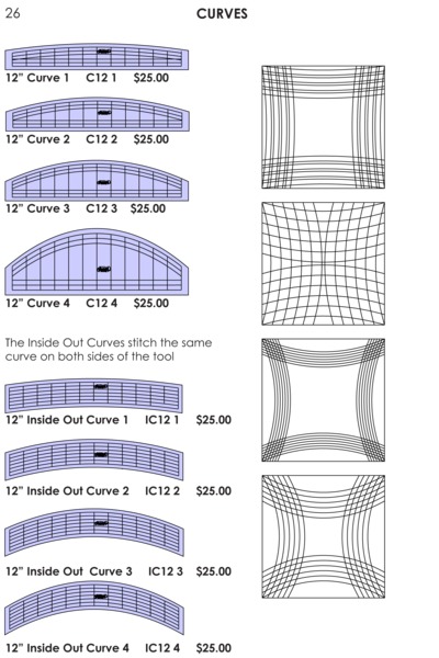 Sew Steady Westalee Curves, Curved Arc Ruler Templates, Choose One from ...