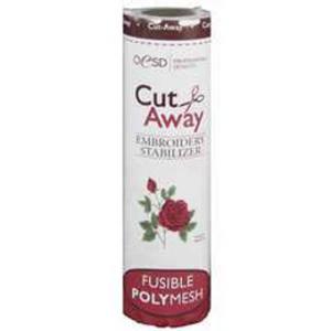 OESD HBF15-10 Iron On Fusible Poly Mesh Cutaway Embroidery Stabilizer 1 ...