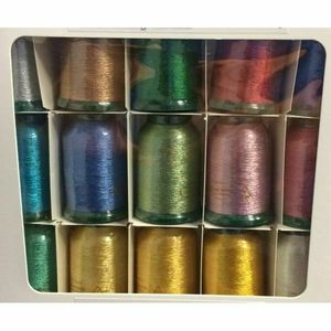 DIME MT1500 Exquisite 15 Spool Kit King Star Metallic Embroidery Thread ...