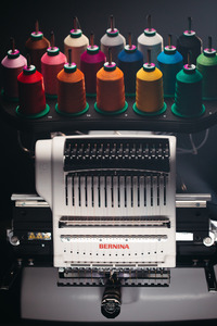 Bernina E16 PRO 16 Needle 16" Embroidery Machine, Stand, Cap Eq, 6 ...