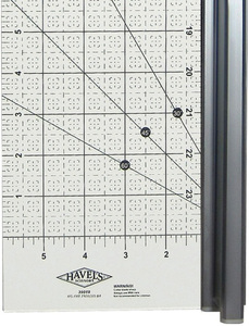 Havels C39019 Fabric Ruler, End Cut Strip Cutter, 27.5" Track, 45mm ...