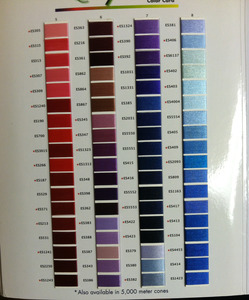 DIME Exquisite B13070 Real Thread 300 Color Card Chart 40wt Poly ...