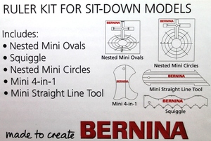 Bernina BRKSD 5 of 1/4" Ruler Templates Kit for Foot #72 on Portables ...