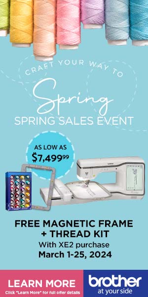 Brother XE2 Stellaire Embroidery Machine Bundle: A.W. Masterclass, 7x5 ...